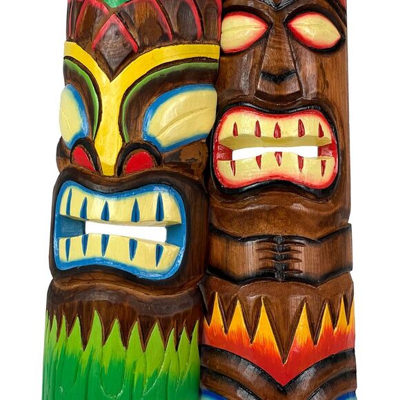 Chesapeake Bay LTD | Accents | Fire And Earth Hand Crafted Wooden Tiki ...